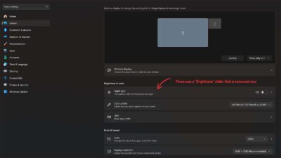 Adaptive brightness issue in Windows 11 | Photophily